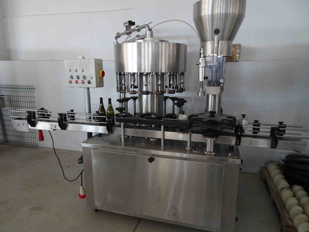 FIMER MONOBLOCK 16/1, FILLER WITH 16 VALVES, CORKING MACHINE, SECOND ...